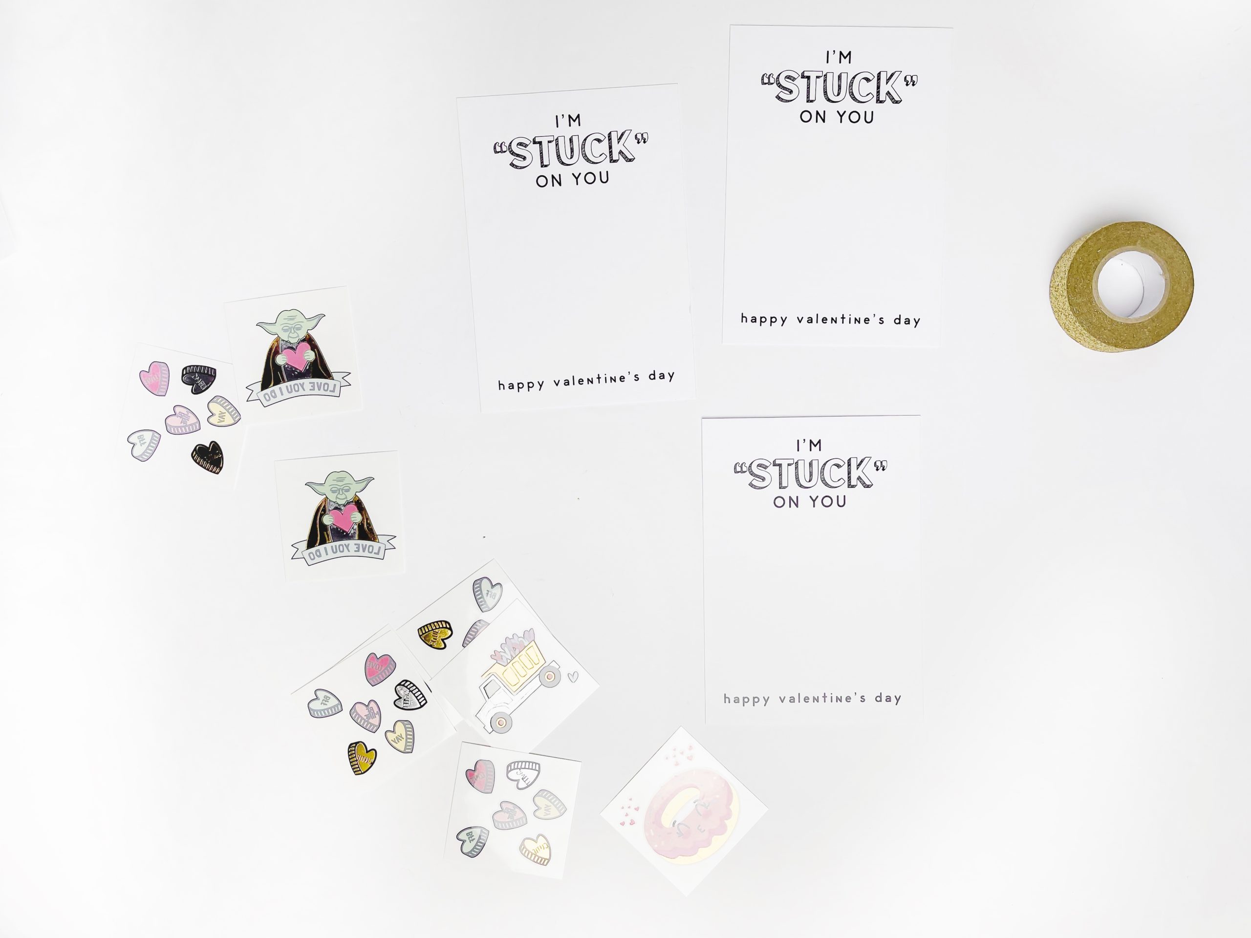 DIY "I'm 'Stuck' on You" Valentine's Day Card - Dwell & Dine