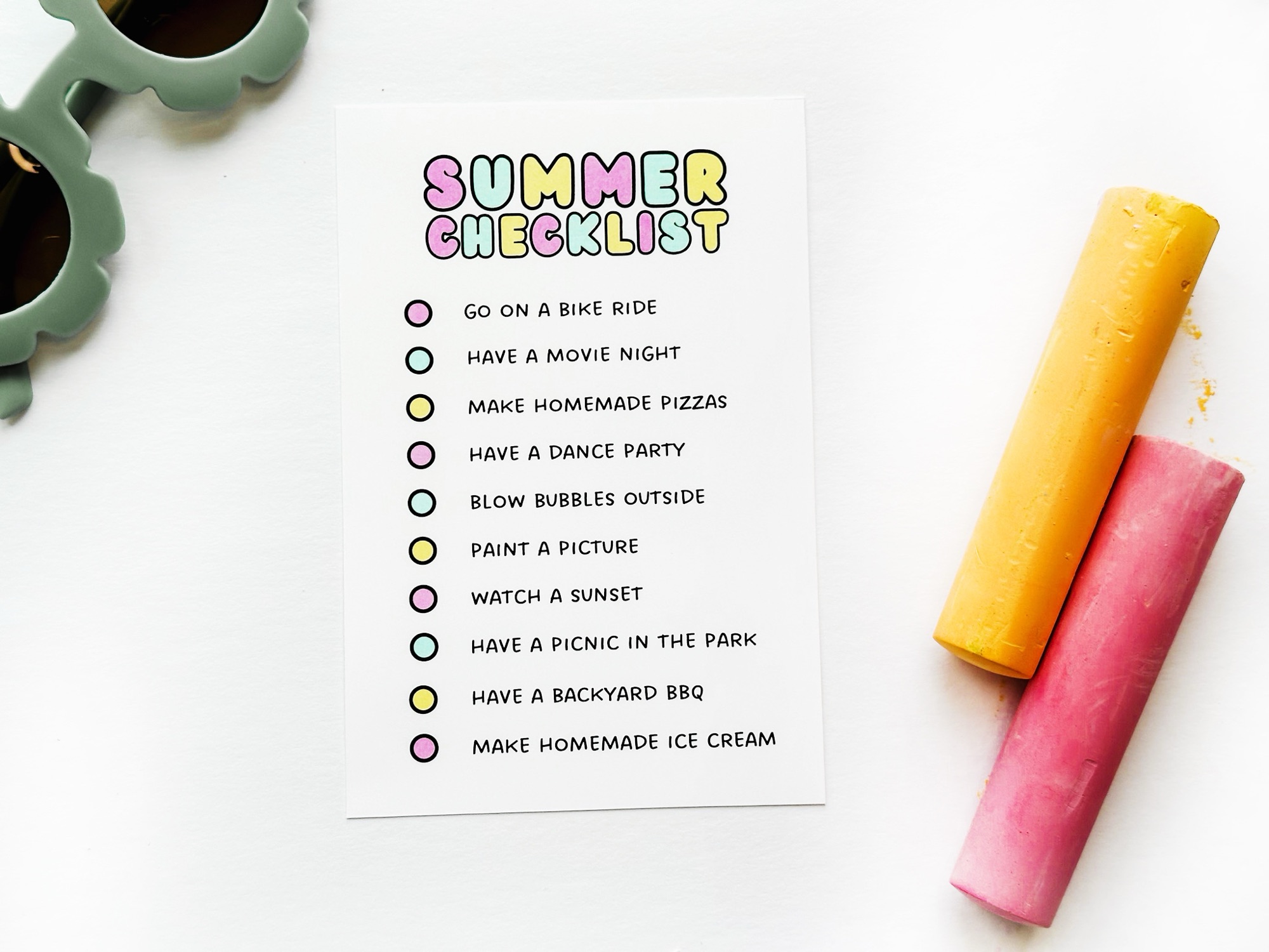Fun Summer Gift Idea: A Summer Bucket List Printable and More! - Dwell ...