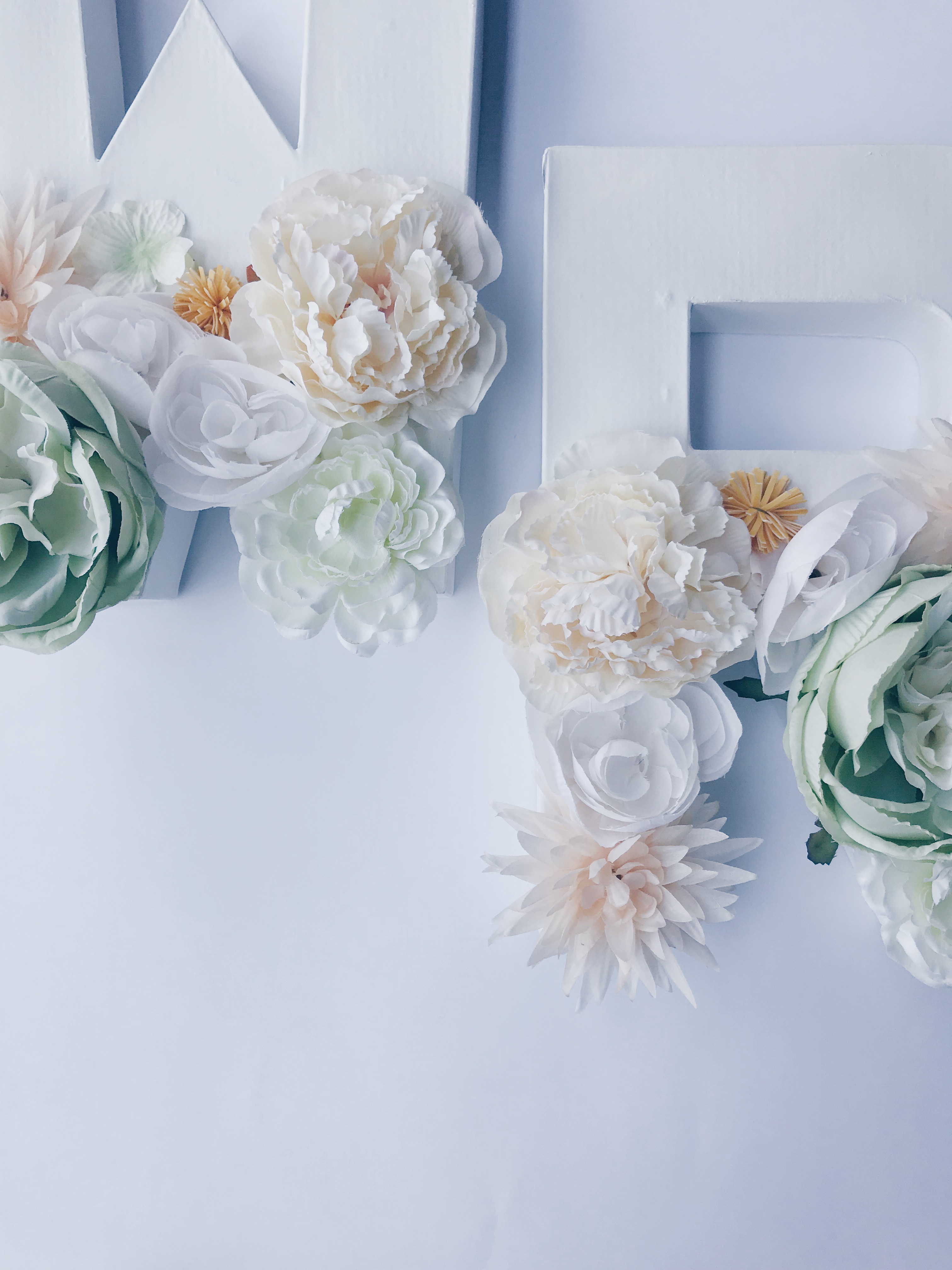 DIY: FLOWER LETTERS - Dwell & Dine