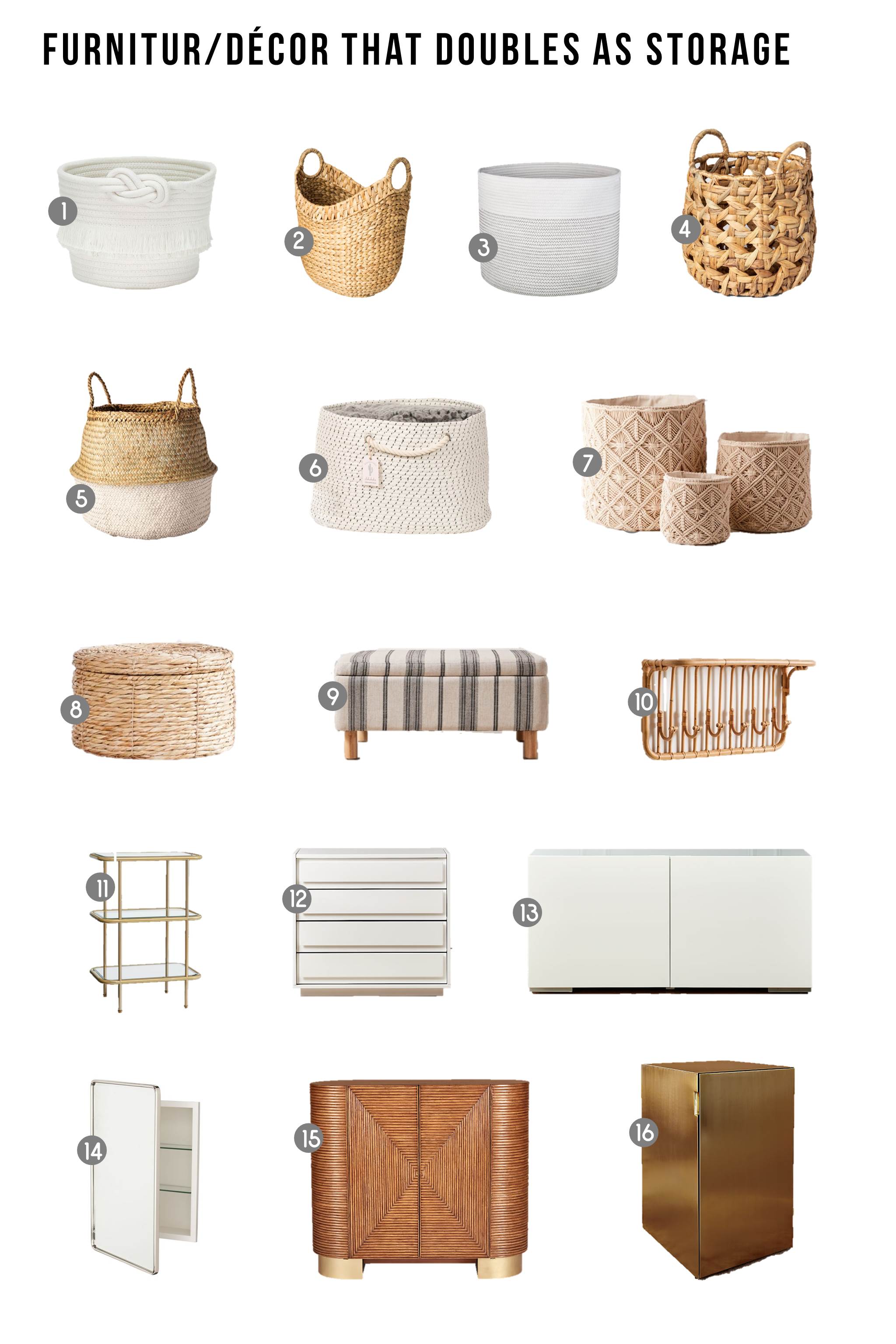 BEST STORAGE PRODUCTS TO ORGANIZE YOUR HOME - Dwell & Dine
