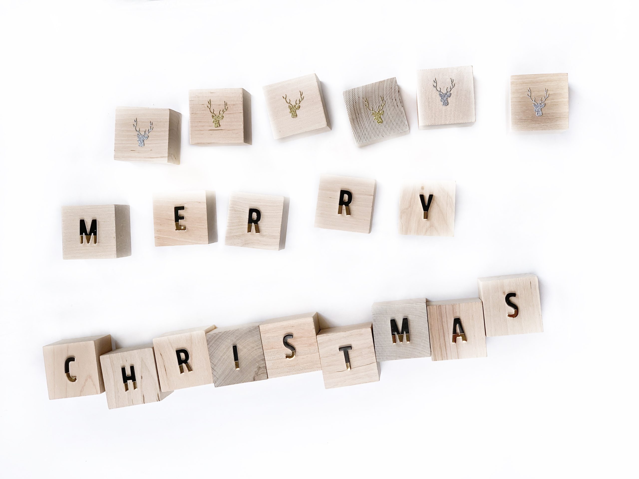 DIY Christmas Card Block Holders - Dwell & Dine