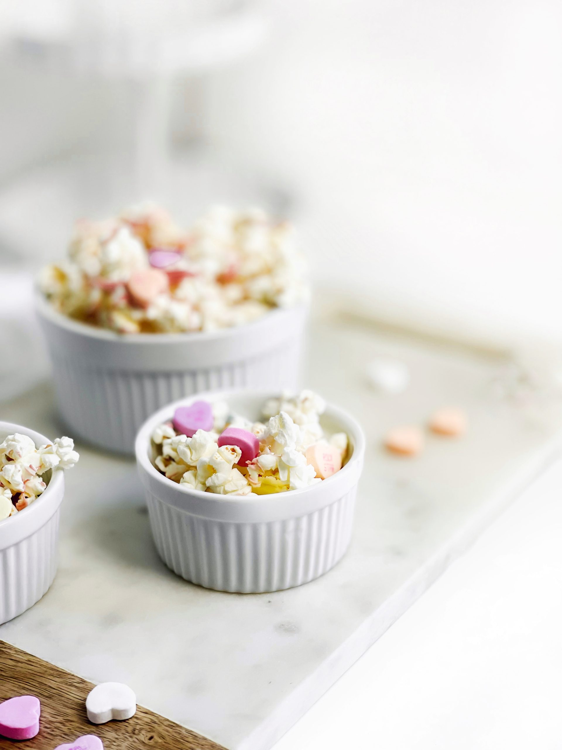 Valentine's Conversation Heart Popcorn - Dwell & Dine