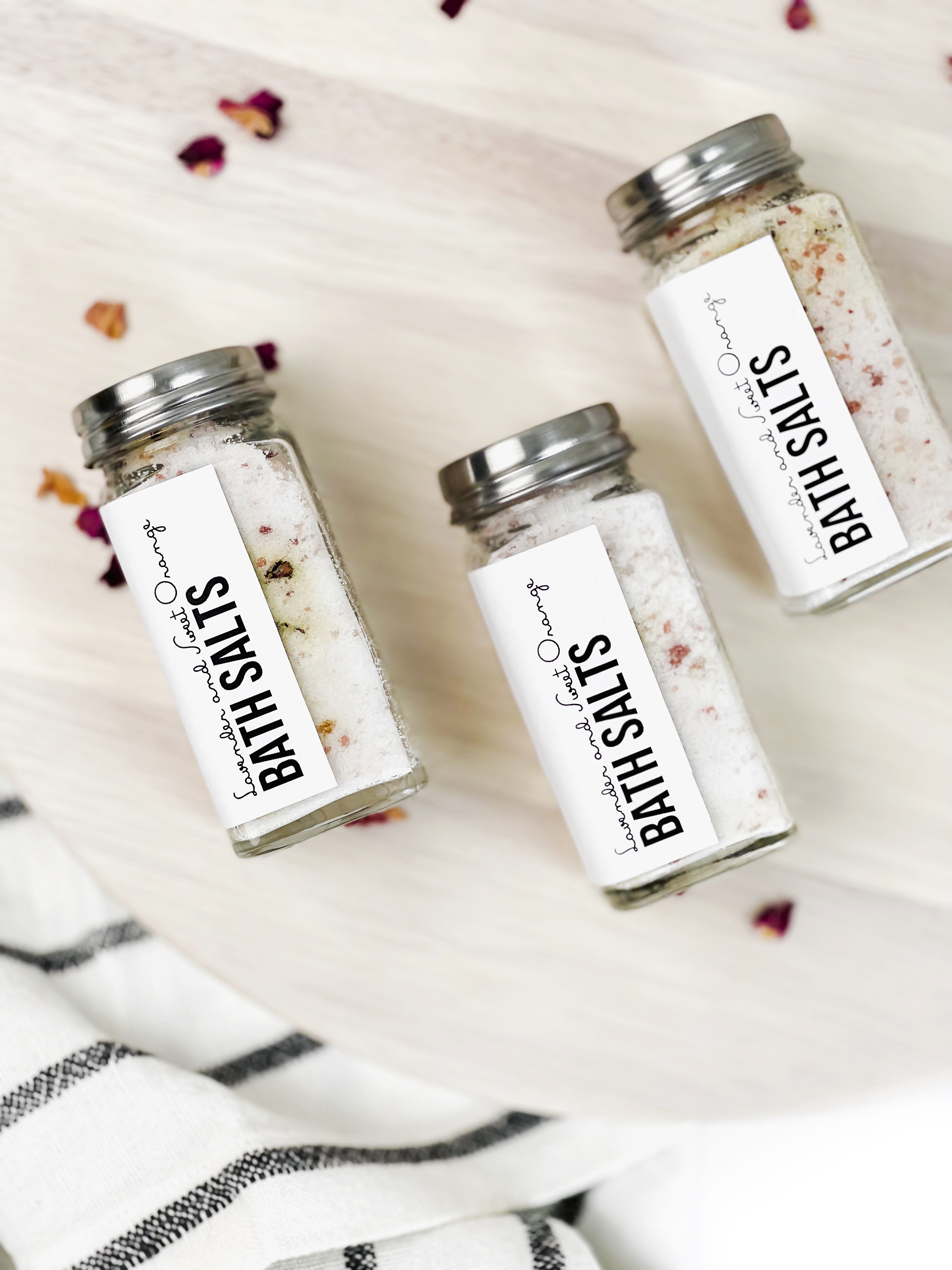 How to make Homemade Bath Salts for a DIY Gift - Dwell & Dine