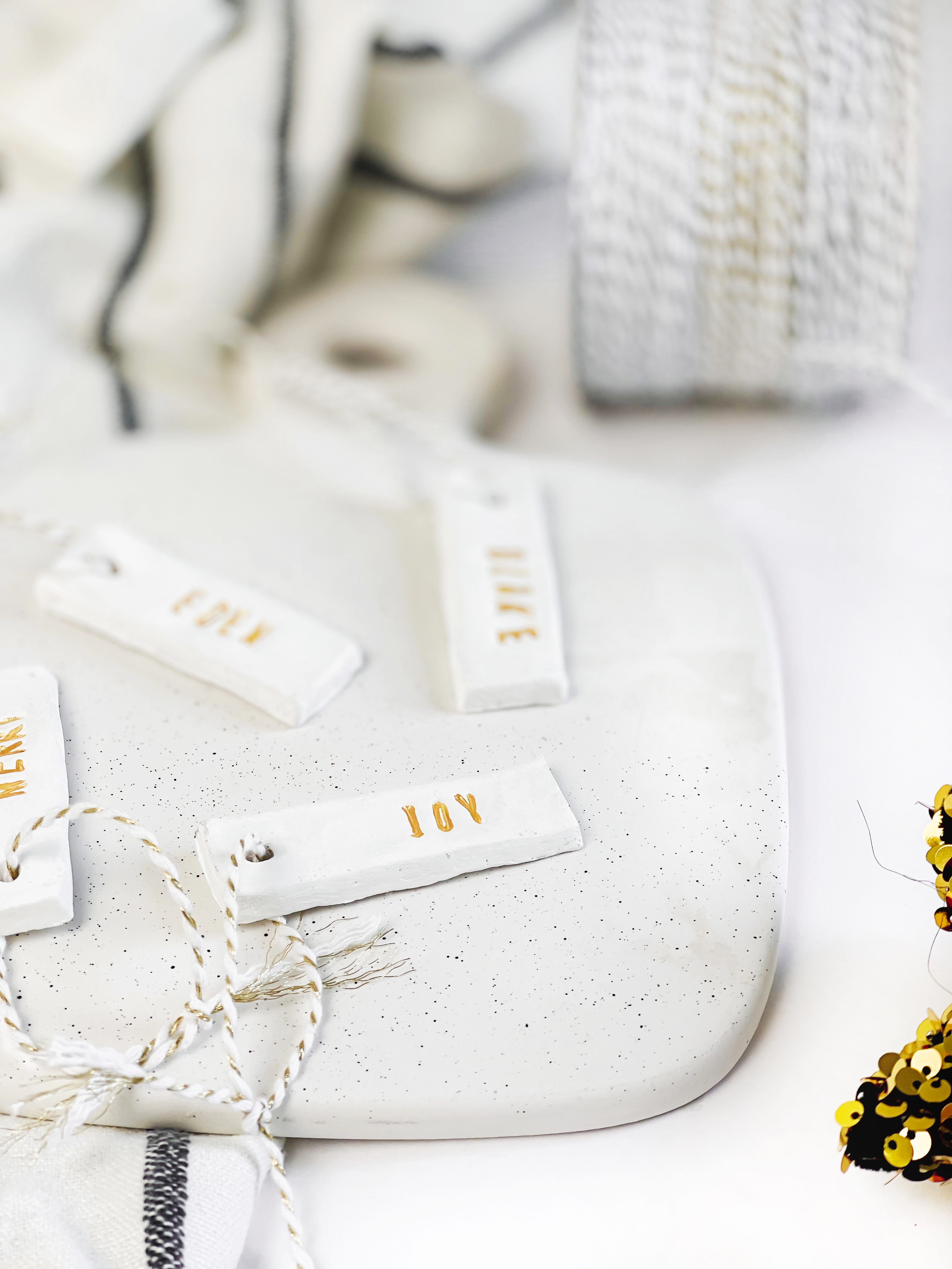DIY Clay Christmas Gift Tags that Double as Ornaments - Dwell & Dine