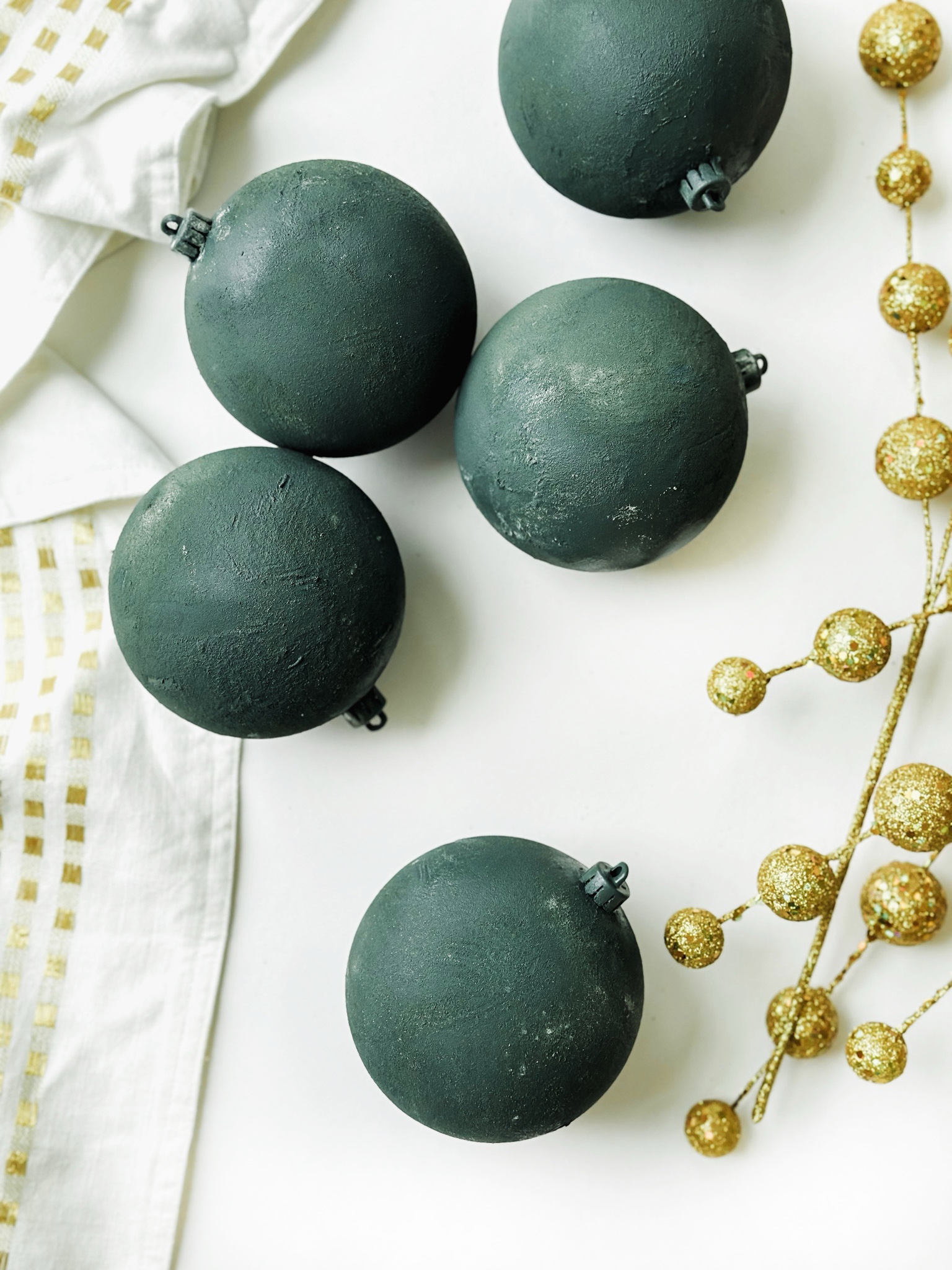 DIY Flocked Ornaments to Elevate Your Christmas Decor - Dwell & Dine